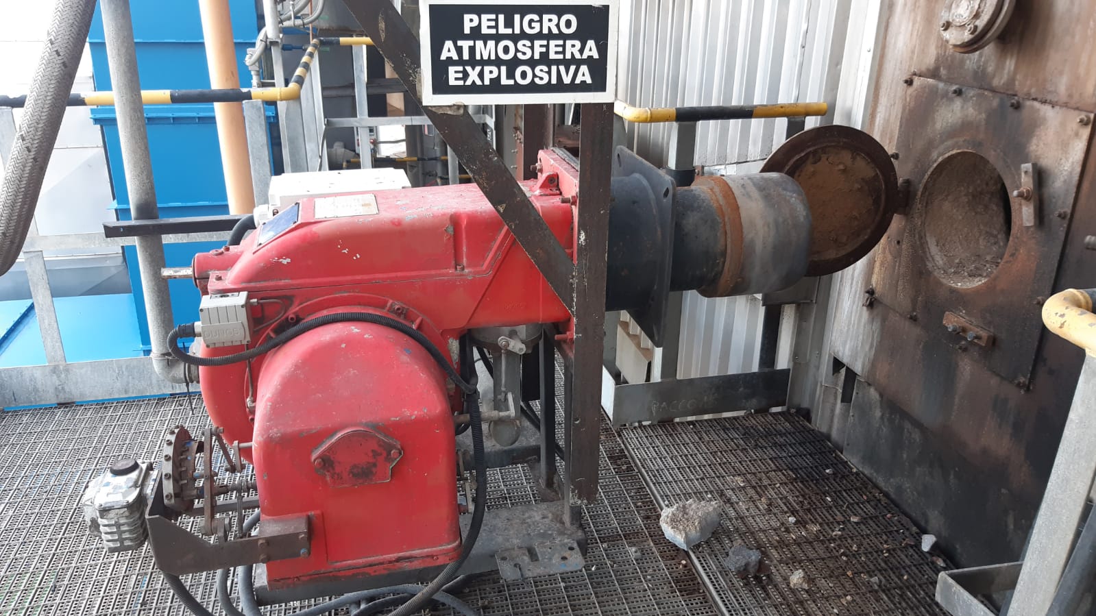 Secado de material refractario en la Planta de Biomasa Ence en Lucena ...